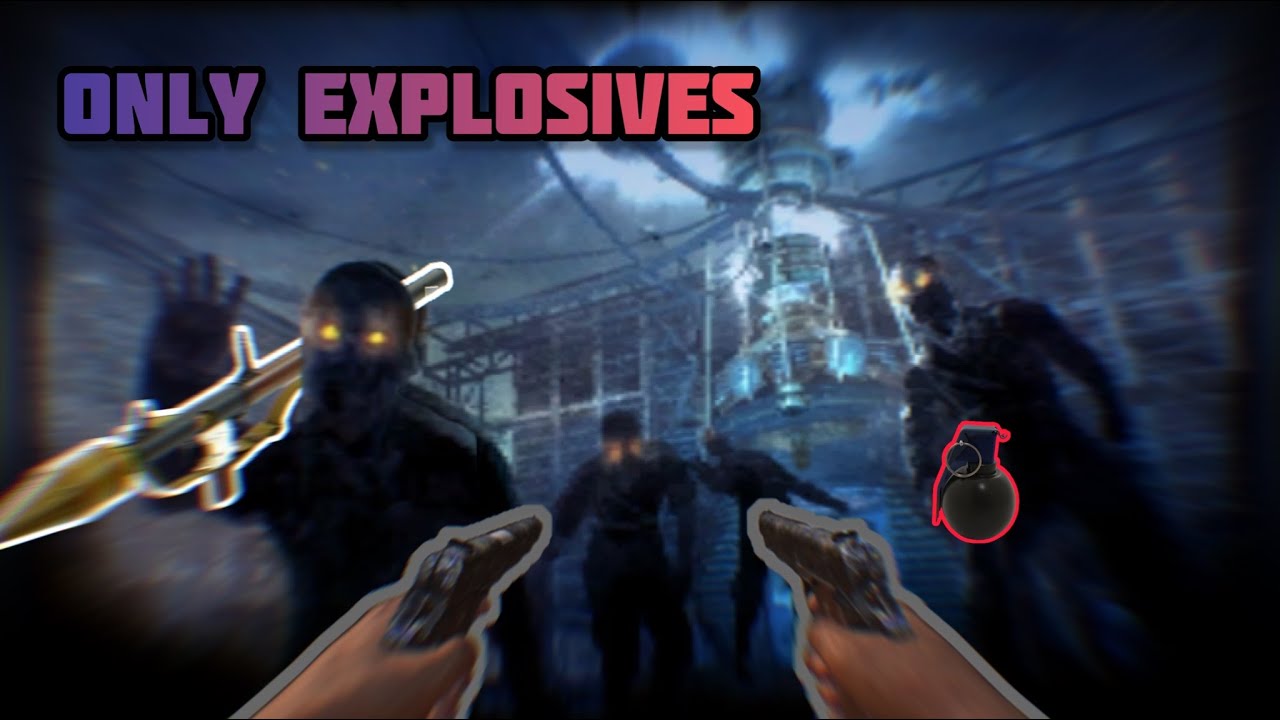 BO1 ZOMBIES "DER RIESE"ONLY EXPLOSIVES & KNIFE. PART 1 - YouTube
