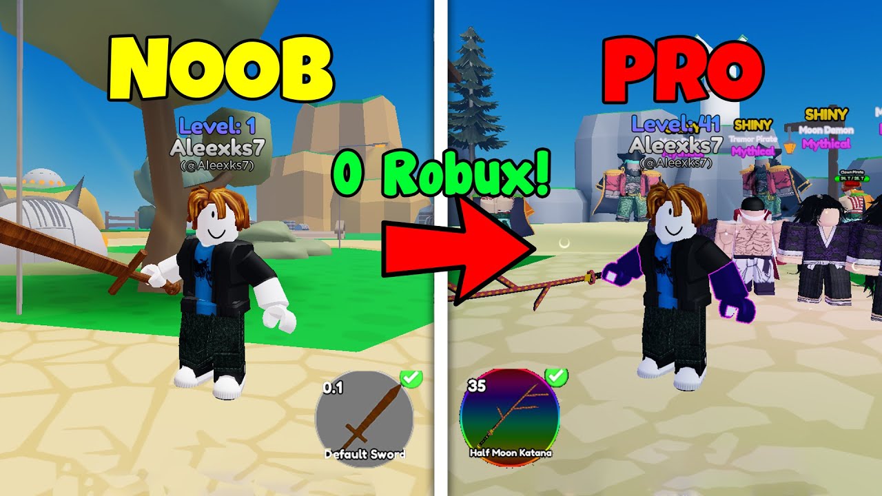 Noob a Pro (F2P) en Anime Lost Simulator Roblox - YouTube