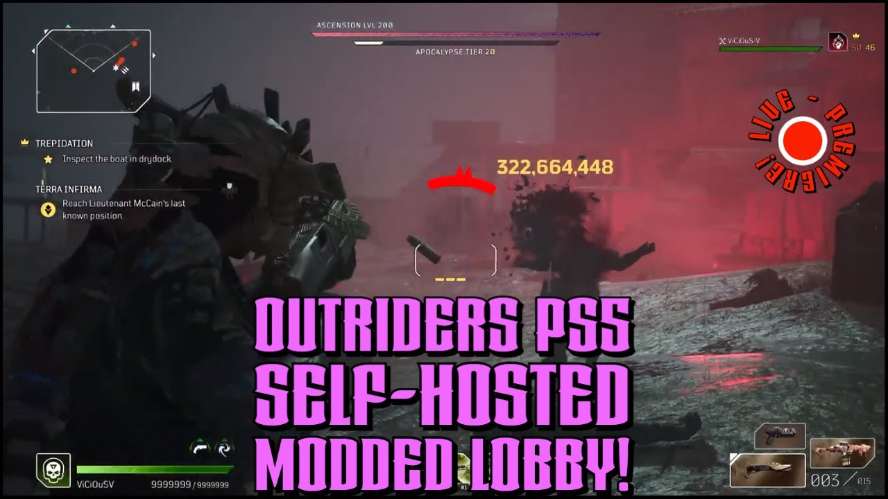 Outriders Self-Hosted Modded Lobby 2023!🔴#outriders #outriders2023 # ...