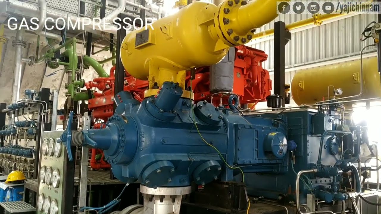 Working of CNG Gas Compressor || #ONGC Site Visit || #KPCL || yaji ...