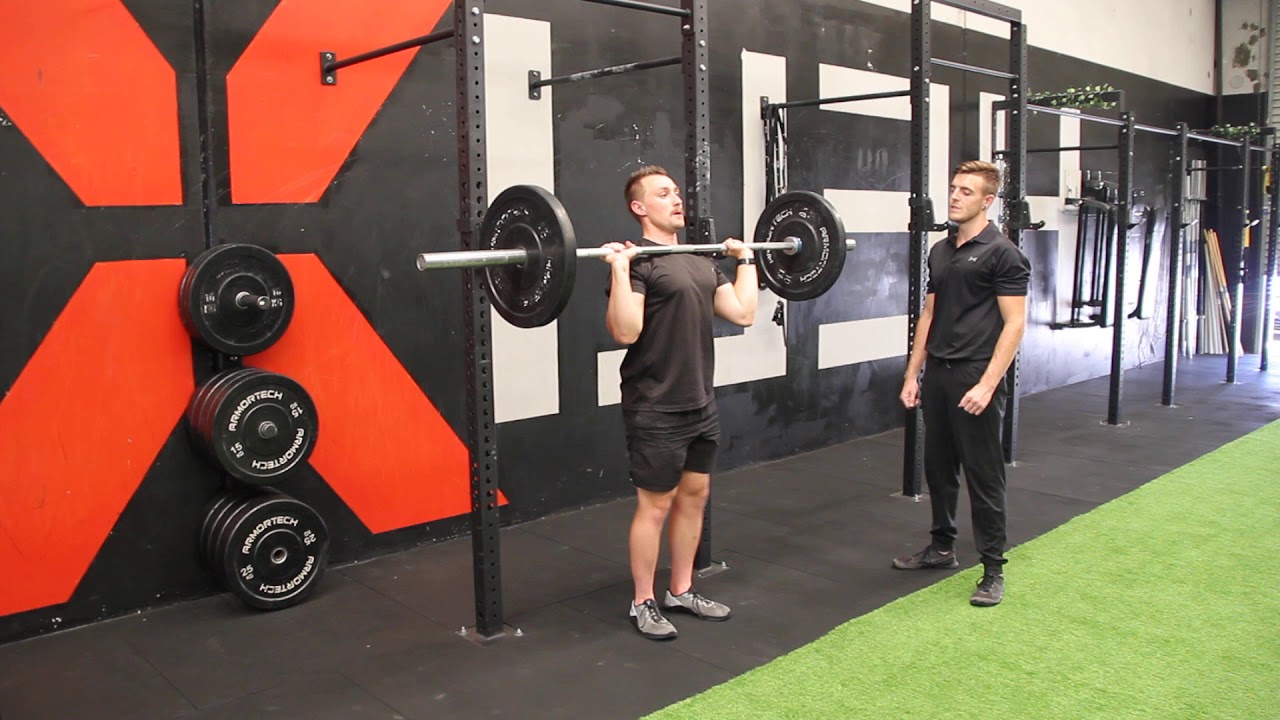 Barbell Push Press - YouTube