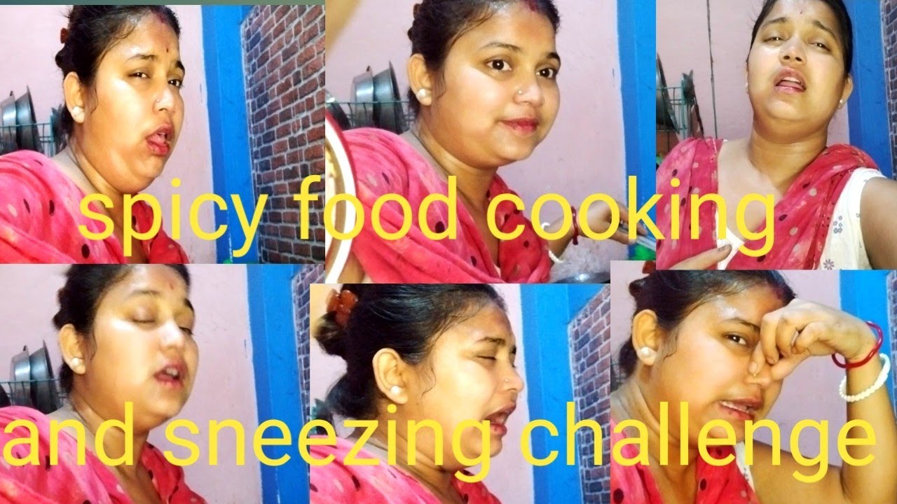 spicy food cooking and sneezing challenge video ||funny video || # ...