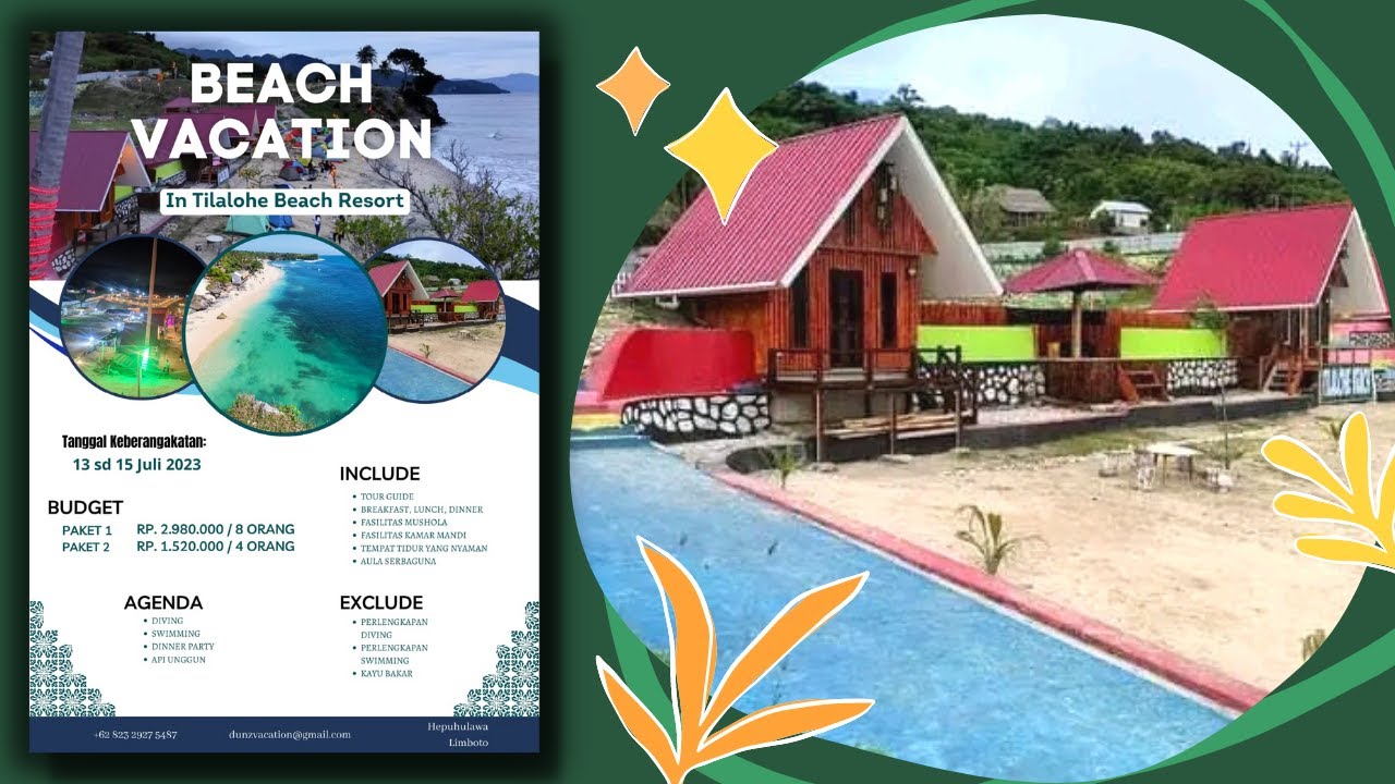 Paket Tour Tilalohe Beach Resort || Dunz Staycation || Sirajuddin Amin ...