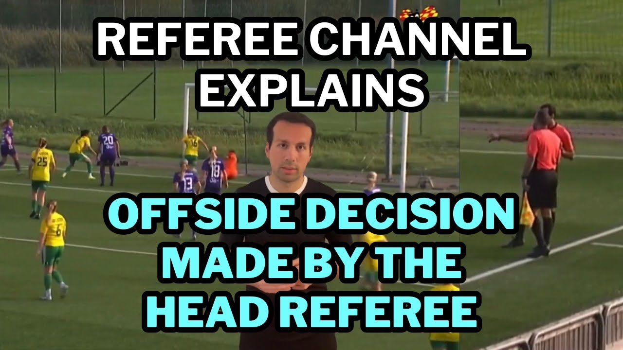 Offside - Interfering with an opponent. Rare decision by head referee ...