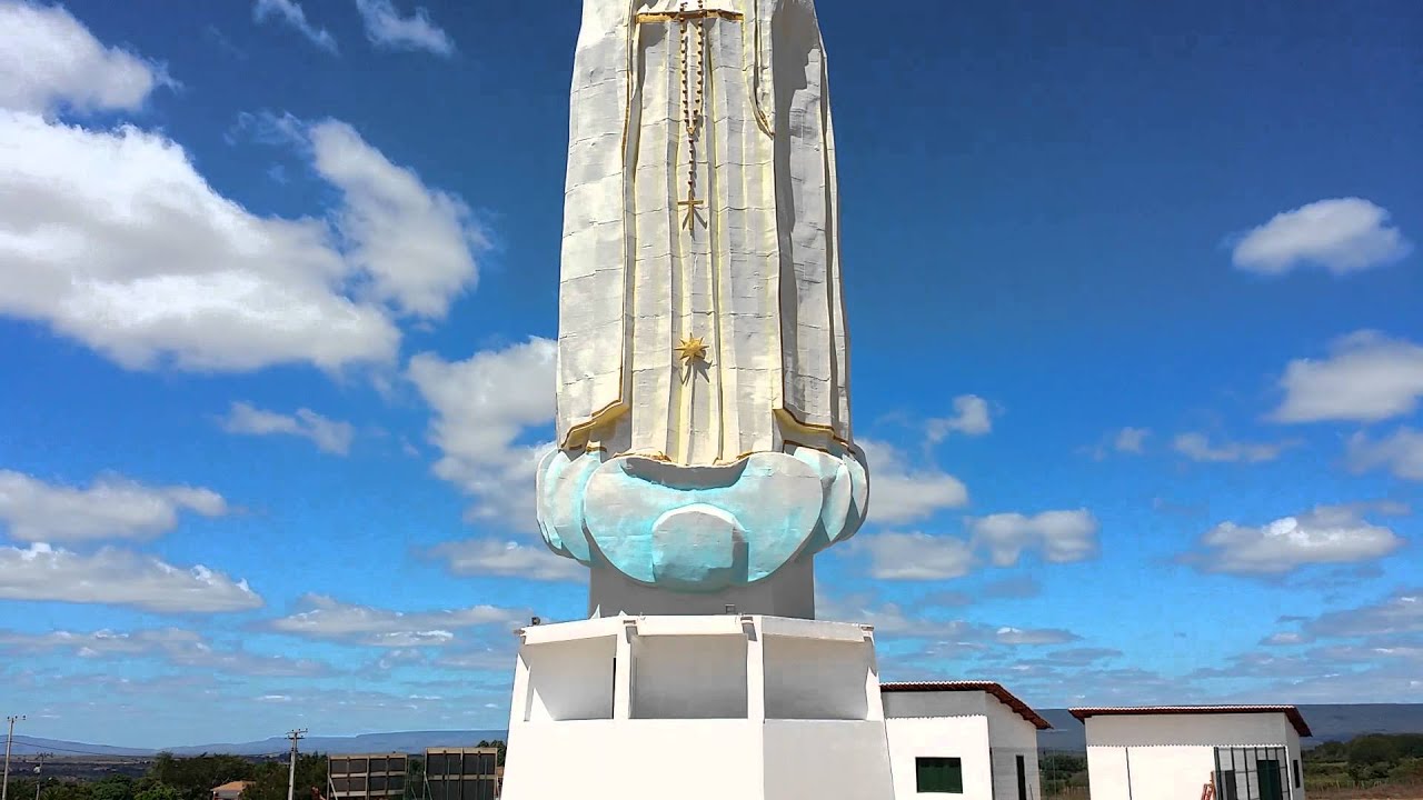Gigantesca imagem de Nossa Senhora de Fátima em Crato CE - YouTube