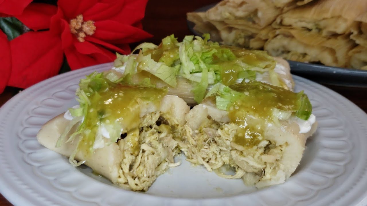 Tamales De Pollo Con Salsa Verde Pollo Tamales Con Salsa Verde | Just