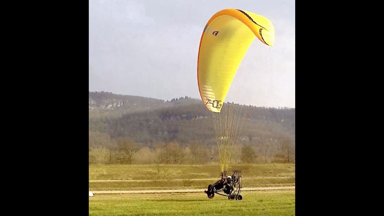 Tandem Launch trike Paramotor - YouTube