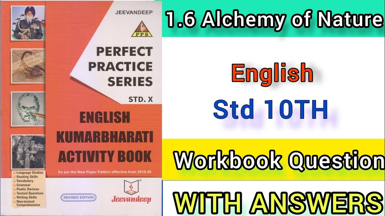 Class 10 | Jeevandeep | English Kumarbharti 1.6 Alchemy of Nature ...
