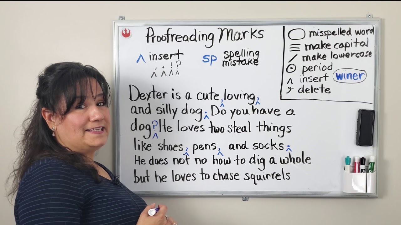 Proofreading Marks - YouTube