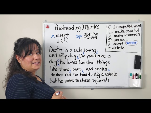 Proofreading Symbols For Kids