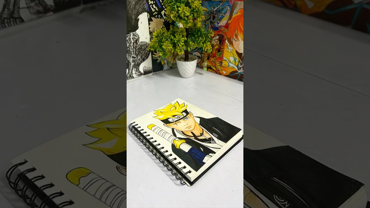 Boruto Uzumaki Drawing🤫 | Filling My Notebook With Best Anime ...