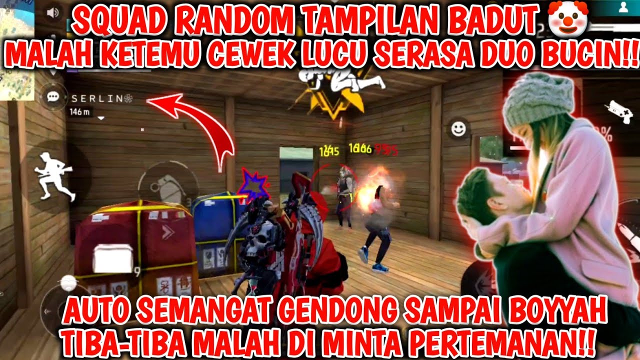 SQUAD RANDOM TAMPILAN BADUT!!KETEMU CEWEK LUCU SERASA DUO BUCIN AUTO GUA GENDONG BOYAAH - YouTube