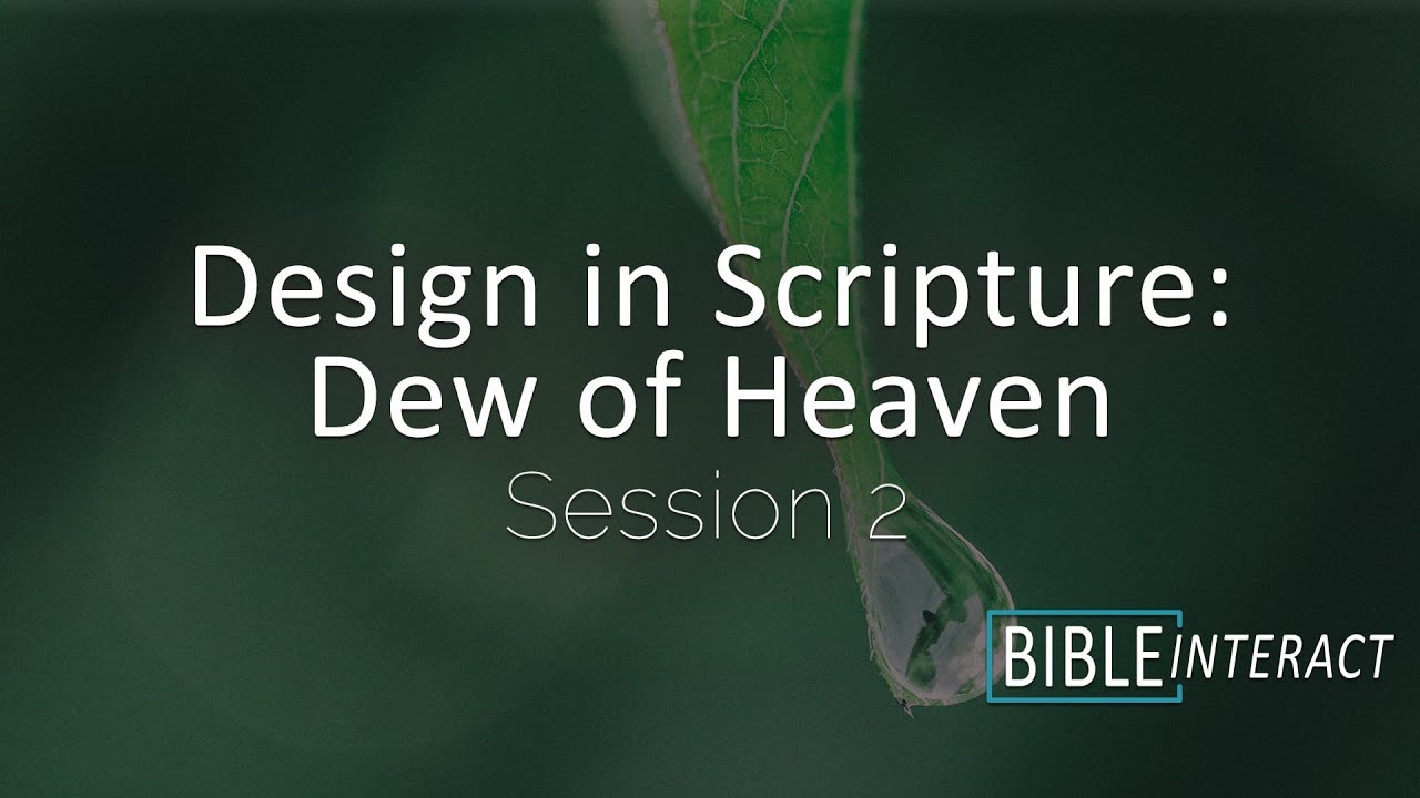 Design in Scripture: Dew of Heaven Session 2 - YouTube