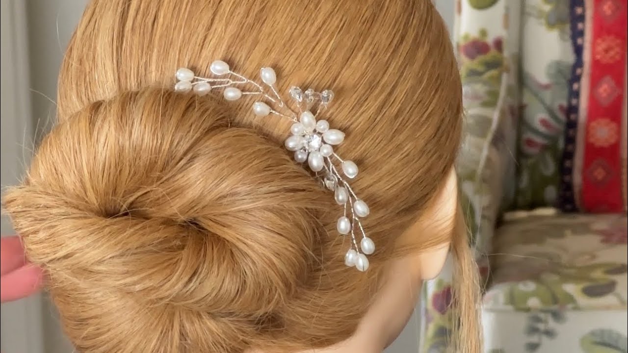 Very easy and elegant bun,summer bun, prom, wedding, party, style for ...