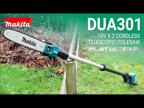 Makita UK DUA301 - 18V x 2  Brushless Telescopic Pole Saw LXT