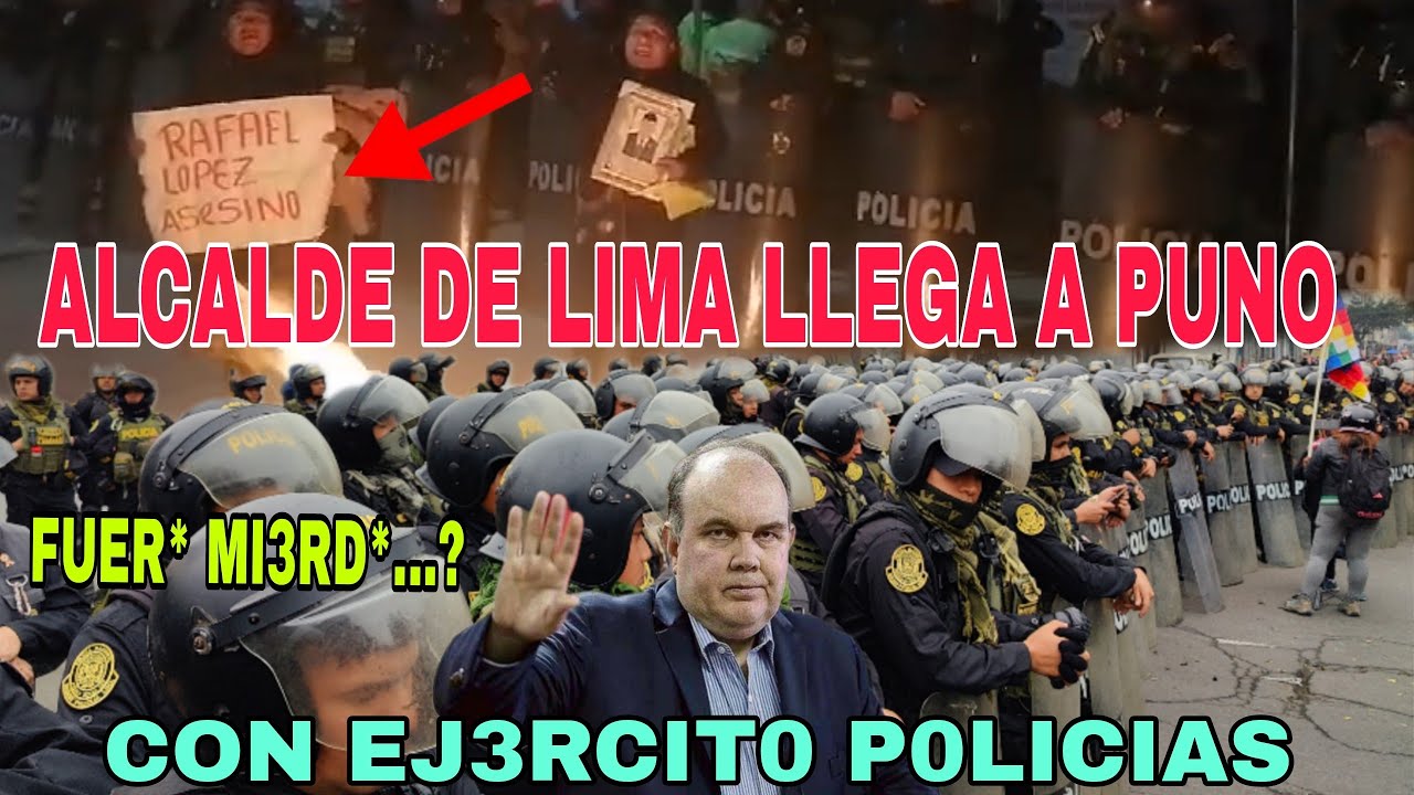 ÚLTIMO MINUTO ALCALDE DE LIMA LLEGA A PUNO, "LÓPEZ ALIAGA" DONDE FUE ...
