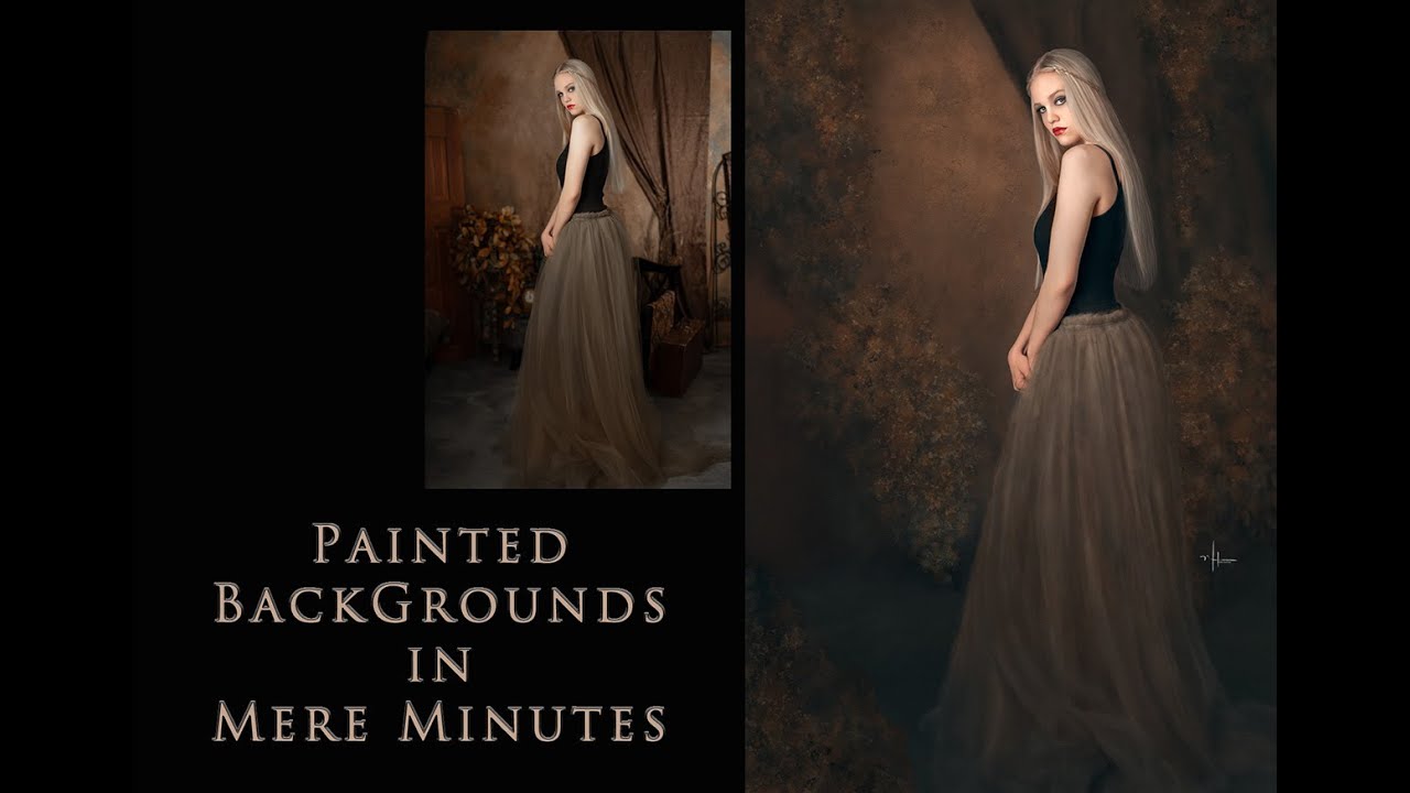 Paint Your Own Backgrounds in Minutes! | Easy Photoshop Painting - YouTube