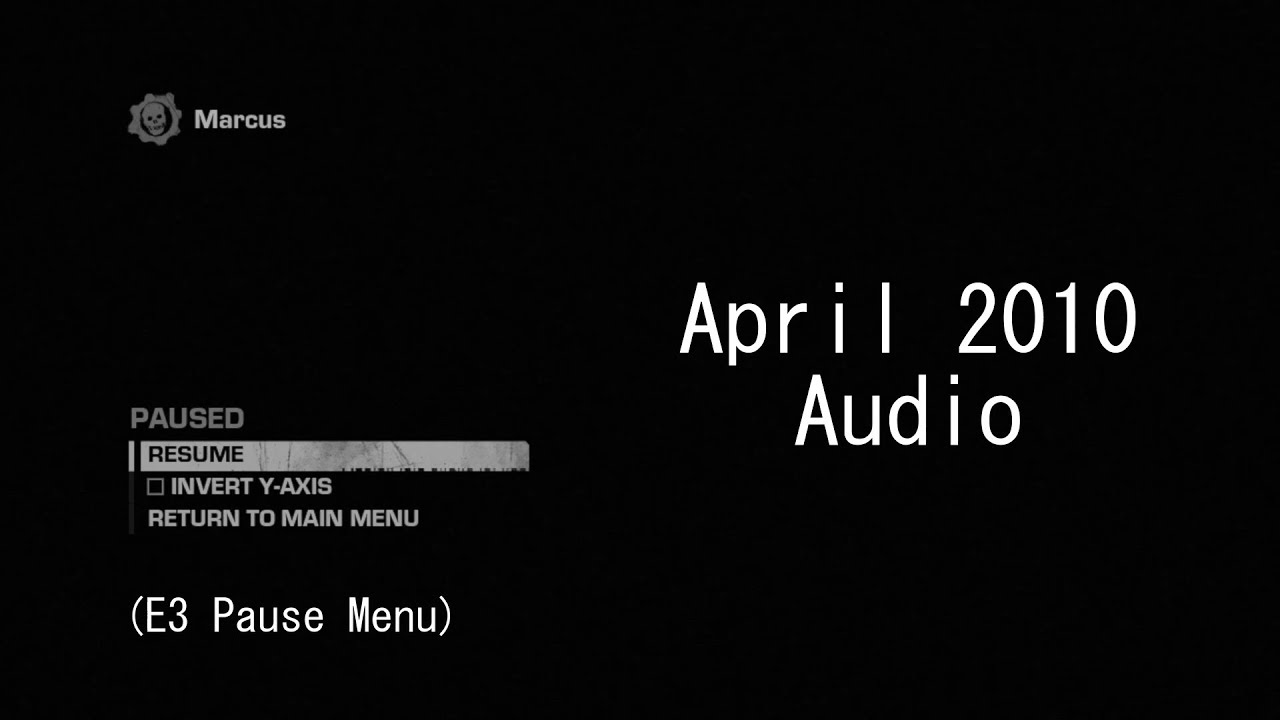 Gears of War 3 April 2010 Cinematic Audio - YouTube