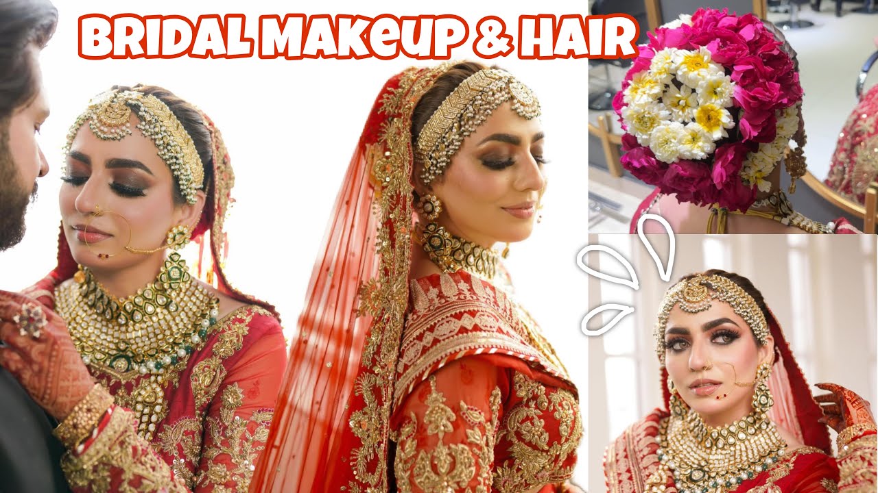 I DID MY OWN BARAT BRIDAL MAKEUP | EASY STEP BY STEP MAKEUP & HAIR ...
