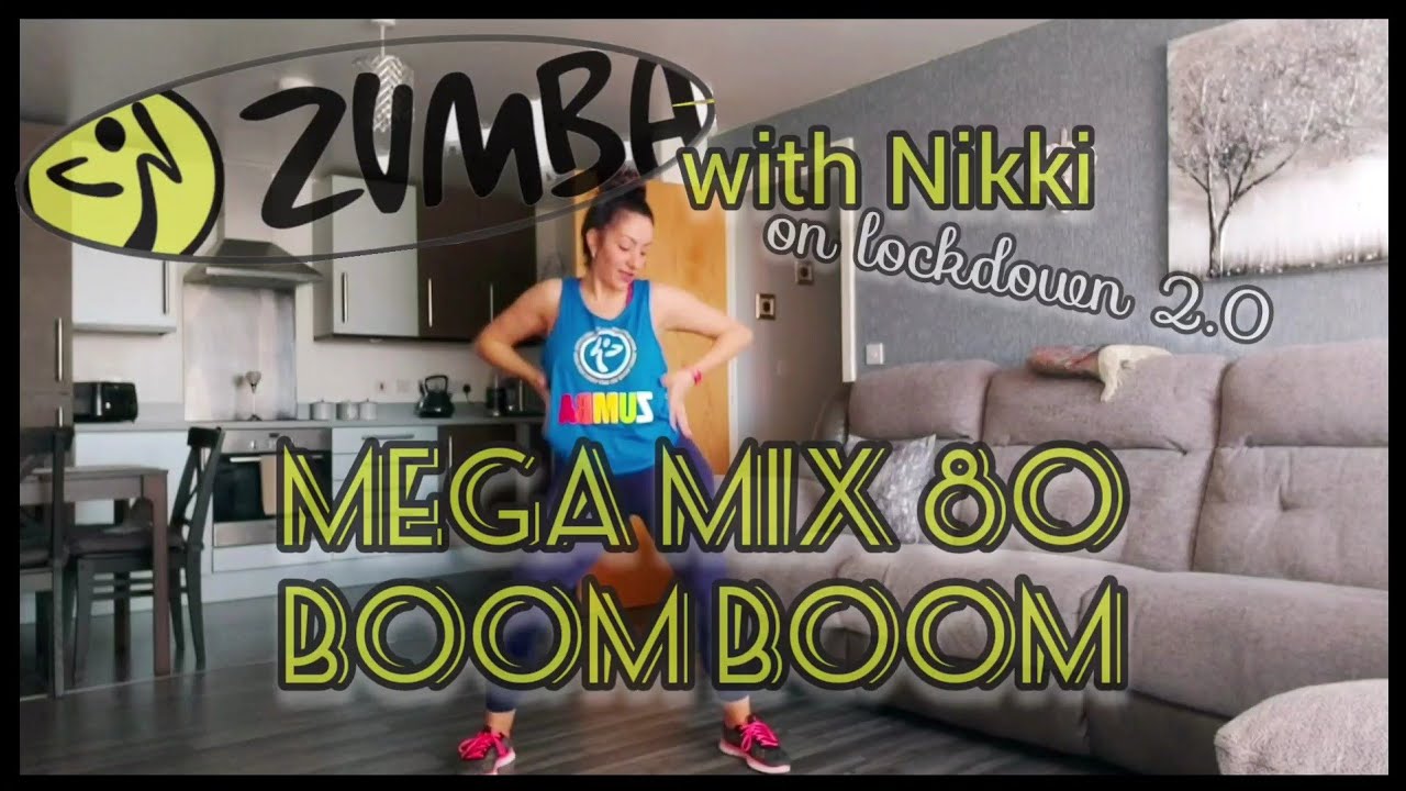 Zumba with Nikki on Lockdown 2.0 | Boom Boom | MEGA MIX 80 #Zumba # ...
