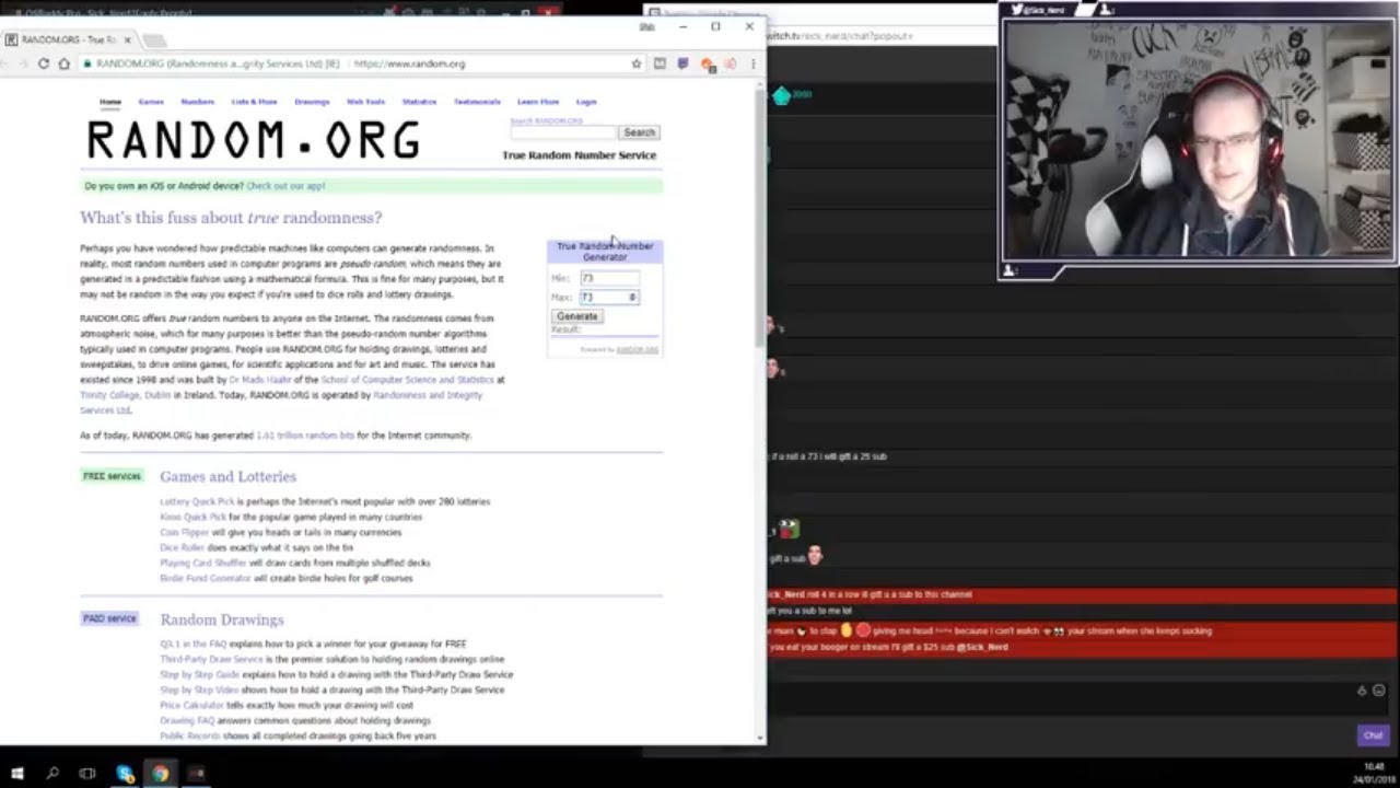 Sick_Nerd Tries To Roll A 73 For A $25 Sub | Faux - BEST OF RUNESCAPE ...