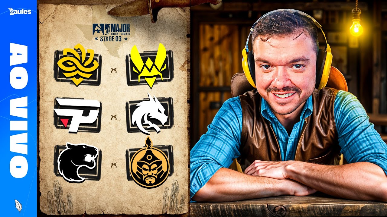 STAGE 3 BLAST AUSTIN MAJOR DIA 1 - !sorteio - AO VIVO COM GAULES - Siga ...