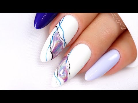 Holo drops nails 💧🌈⭐️