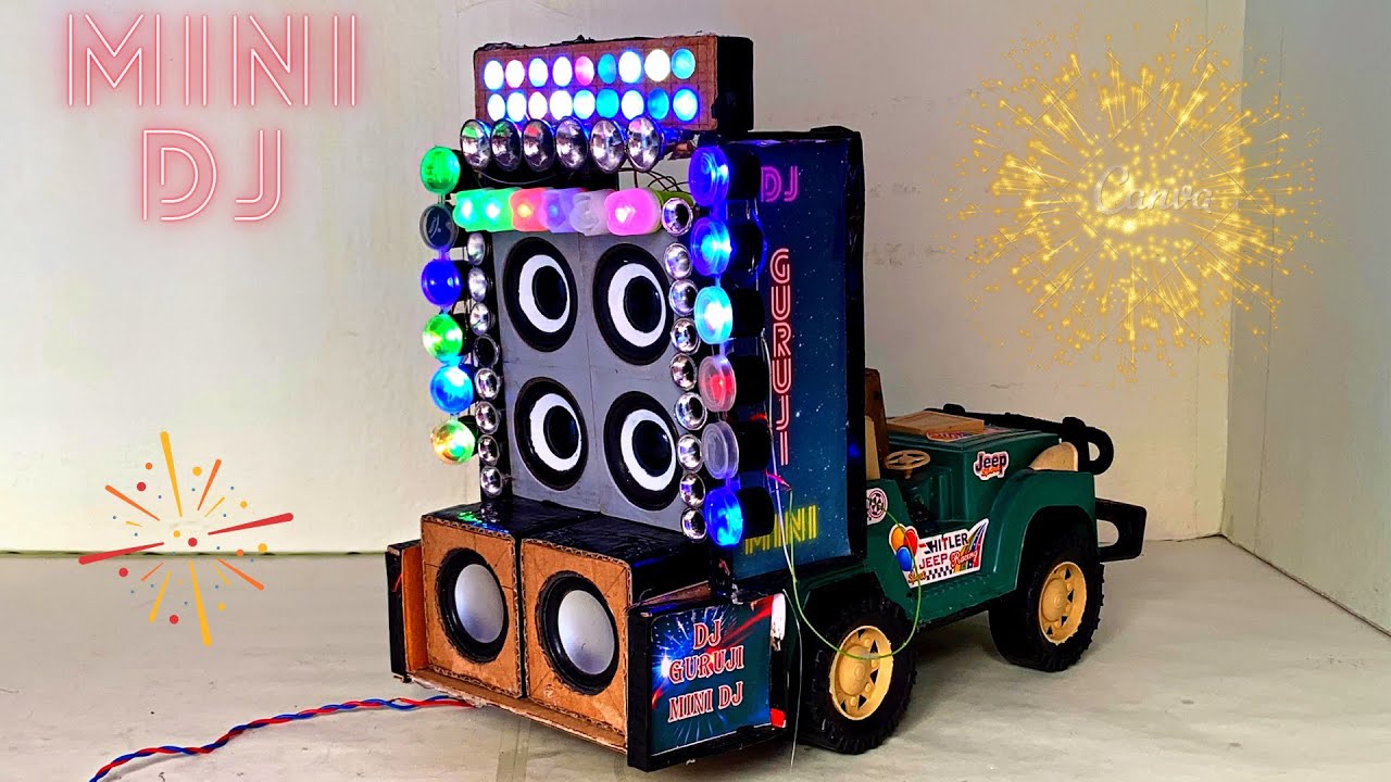 How to make mini dj Thar jeep at home and mini dj pickup at home kaise ...