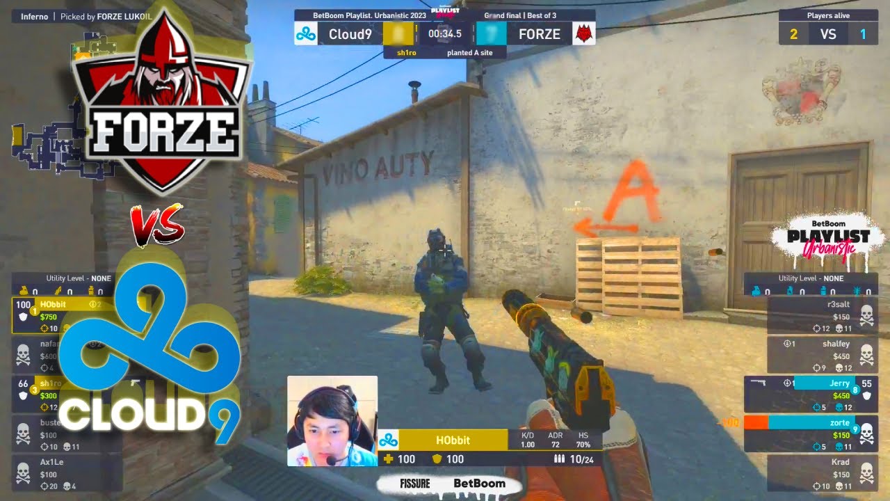 CLOUD 9 vs FORZE - INFERNO HIGHLIGHTS - BETBOOM PLAYLIST | CSGO ...