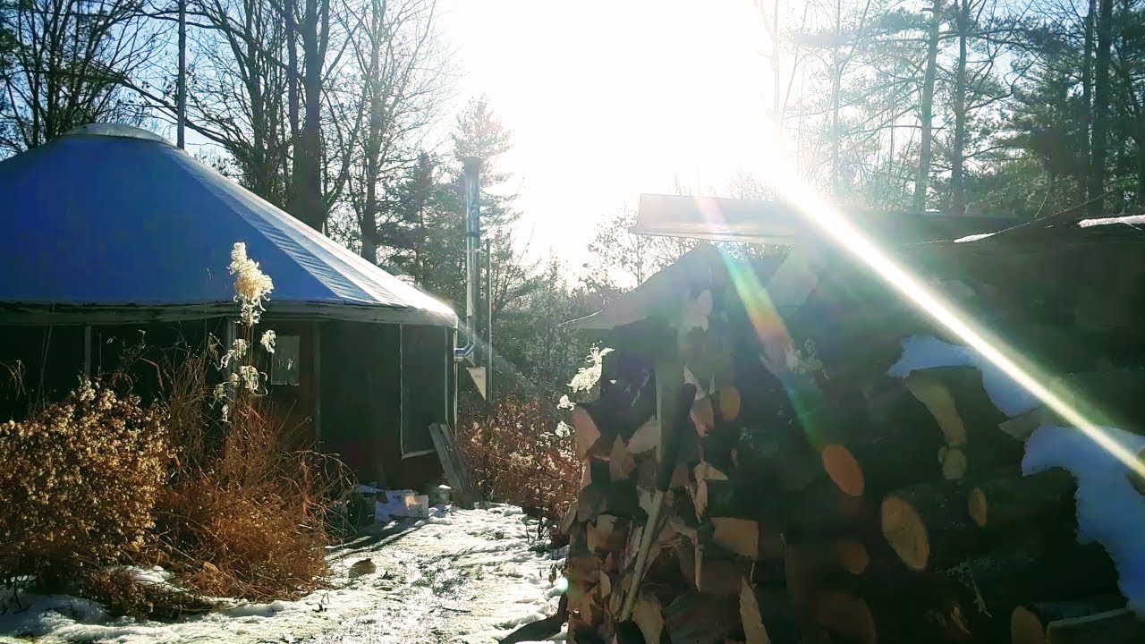 Early Winter in A Yurt | Preparing To Move to the Off Grid Homestead ...