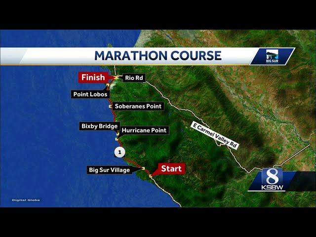 Big Sur Marathon Map Big Sur Marathon Race Recap