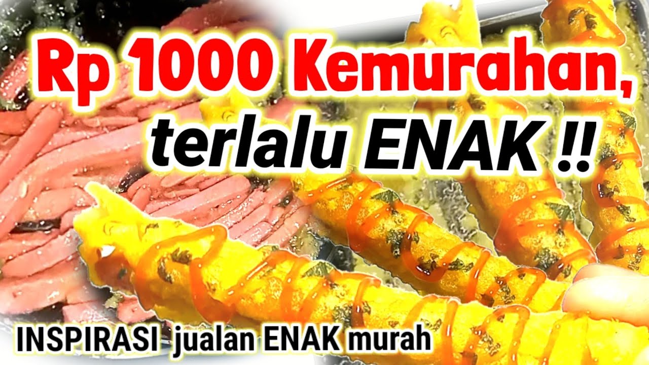 Ide Jualan Simple 1000an‼️ Jajanan Makanan Unik Kekinian Modal Kecil ...
