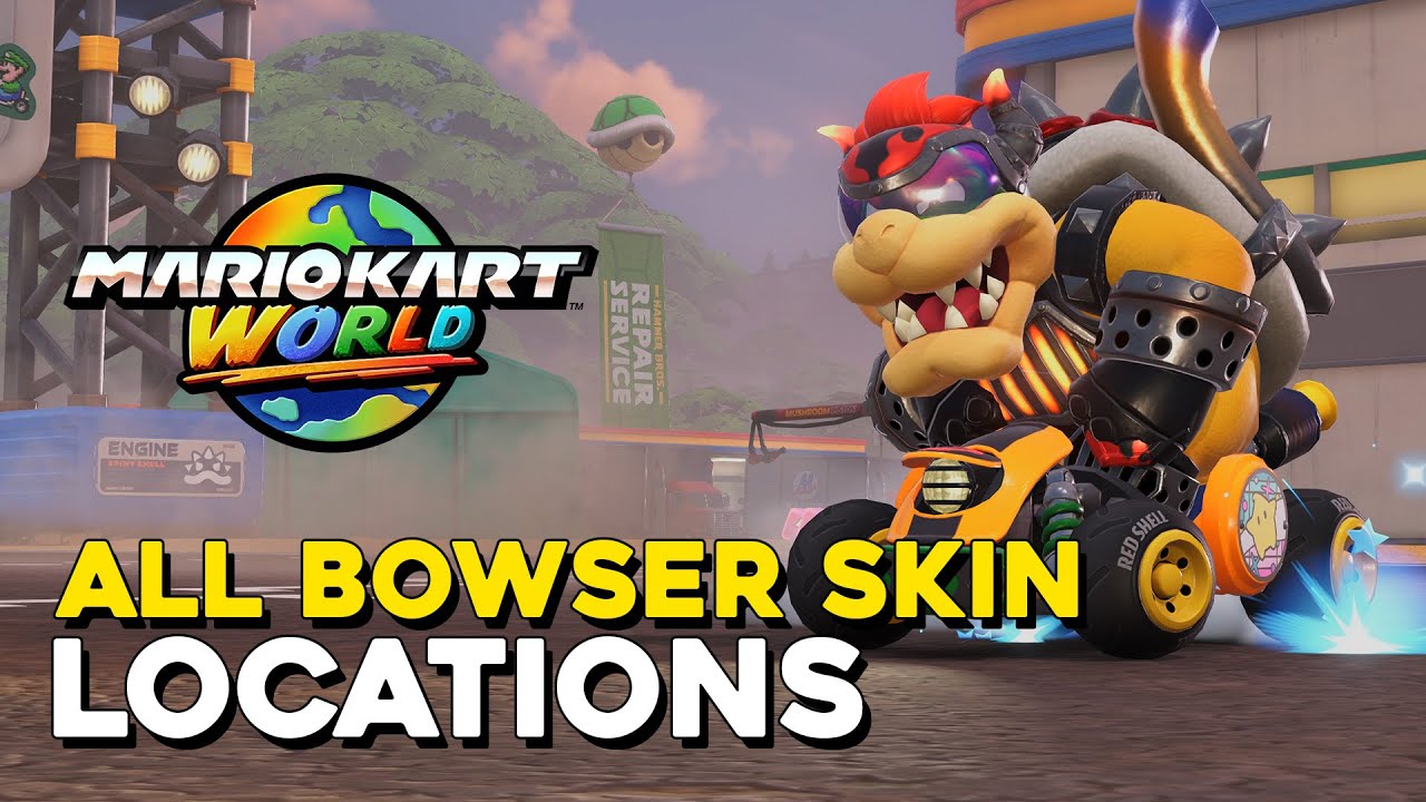 Mario Kart World How To Get All Bowser Skins - YouTube