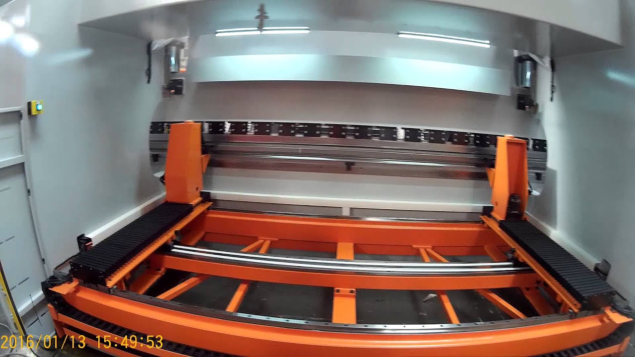 ️ Ermak Speed Bend With 6 axis back gauge and sheet followers - YouTube
