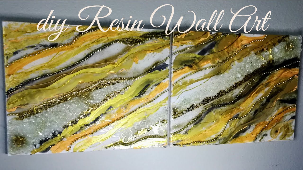 DIY Resin Wall Art - YouTube
