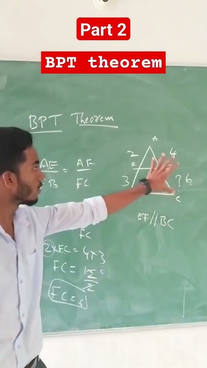 Thales/BPT theorem (part 2) #ex #maths #class10 #mathsclass10 #shorts # ...