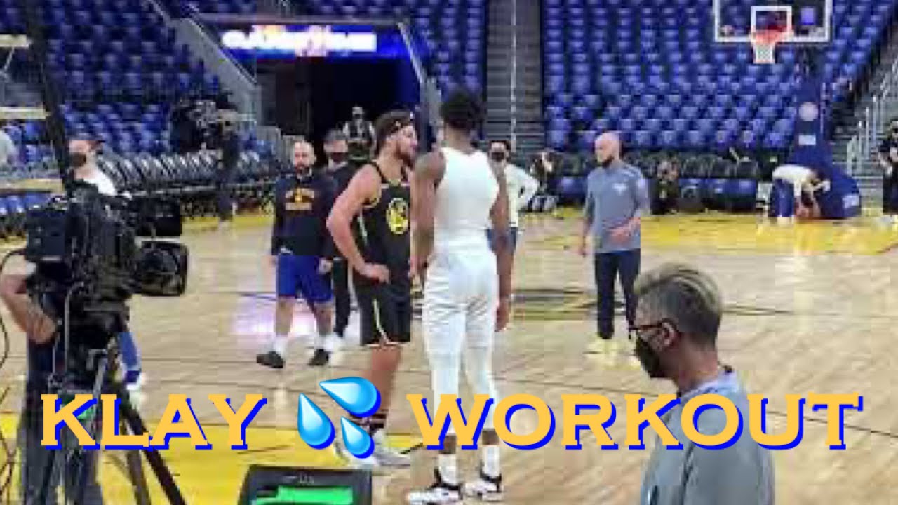 📺 More Klay Thompson workout/threes at Golden State Warriors pregame ...
