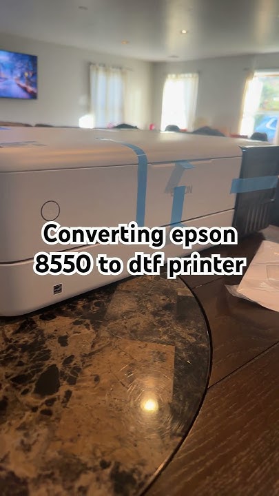 Just unboxed my epson 8550 to convert to a dtf printer #dtfprints # ...