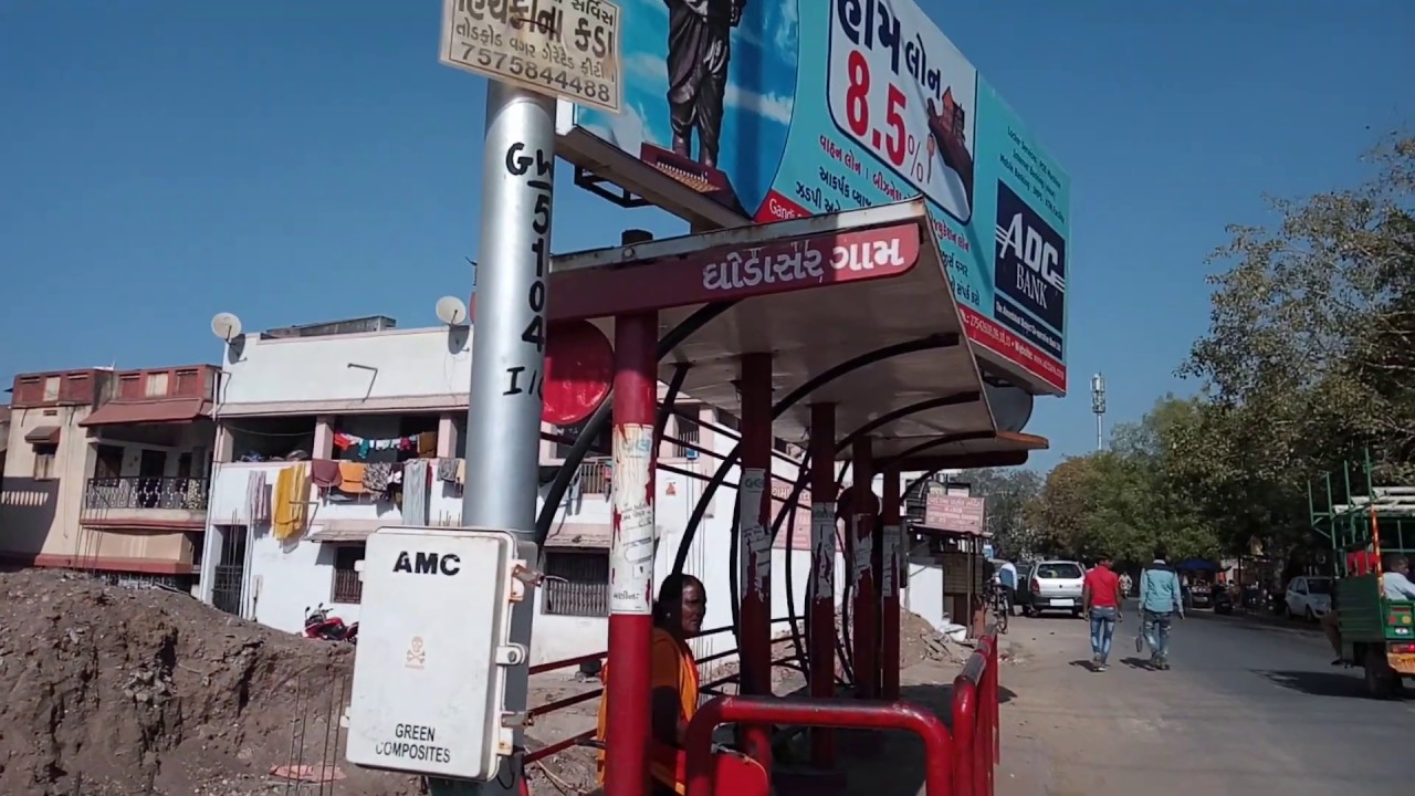 GHODASAR AMTS BUS STOP ,NEAR GHODASAR LAKE ||AHMEDABAD - YouTube