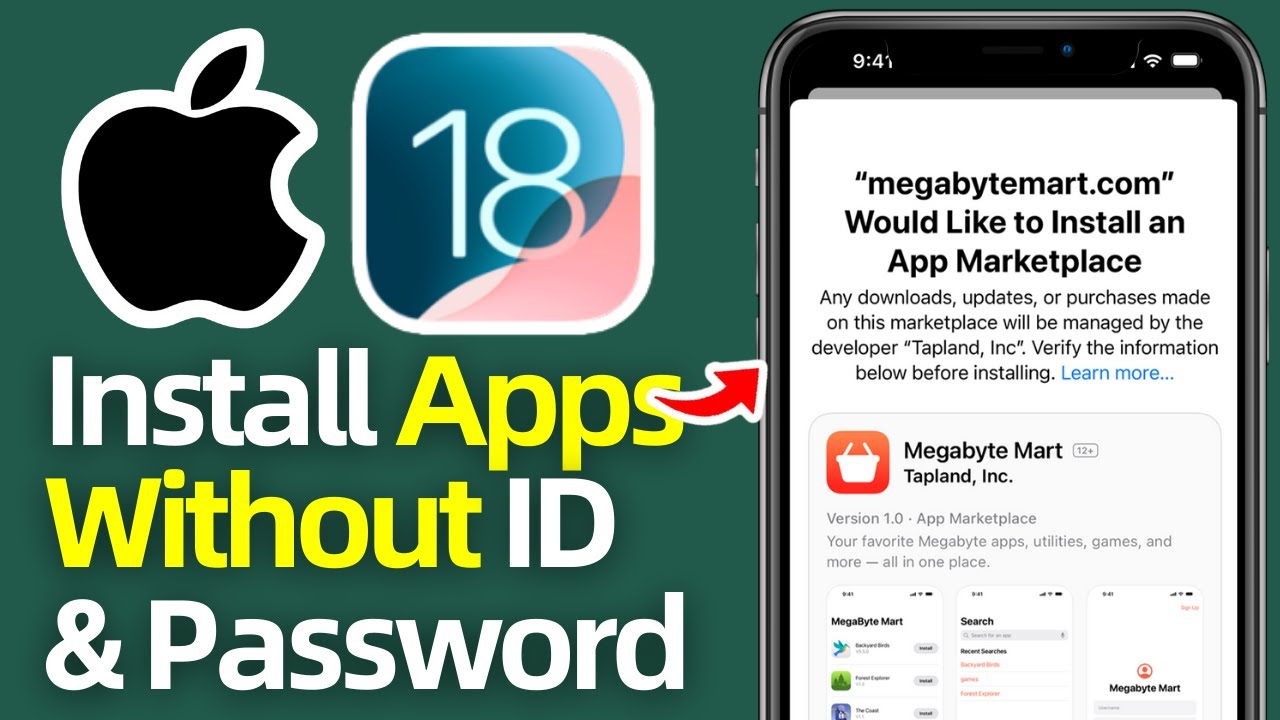 How to Install Apps Without Apple ID & Password - iPhone 16 - YouTube