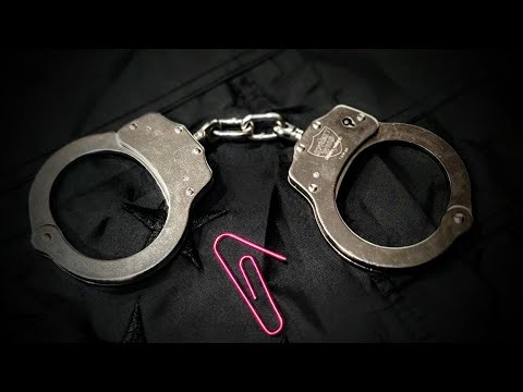How To Open Handcuffs With A Paper Clip! #tactical #tips #macgyver ...