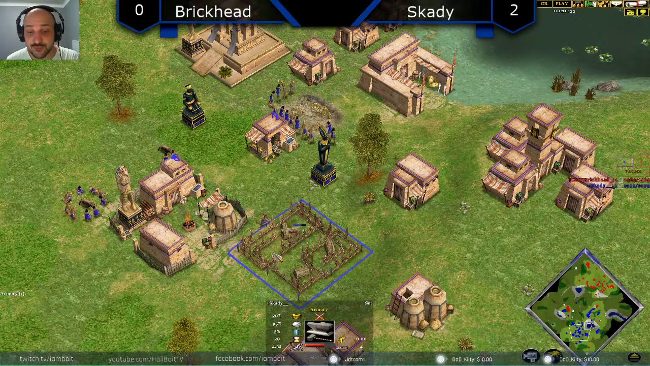 (4)Skady vs (5)Brickhead - Age of Mythology: The Titans (Game 3) - YouTube