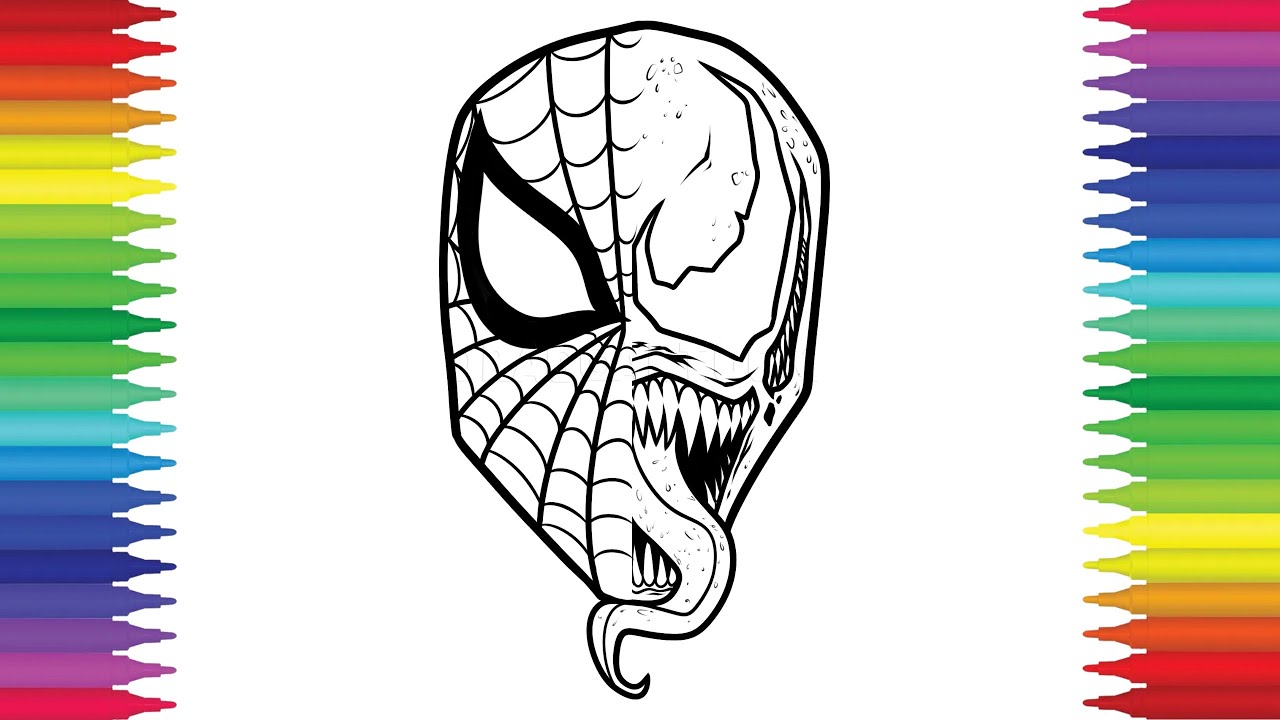 Spider Venom Coloring Page - YouTube