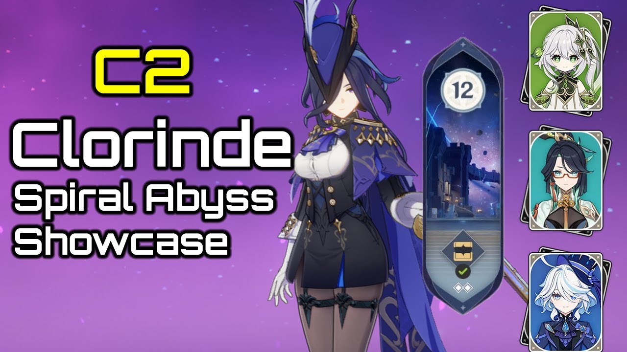 C2 Clorinde Hypercarry Team Comp | 36 Star 4.7 Latest Spiral Abyss ...