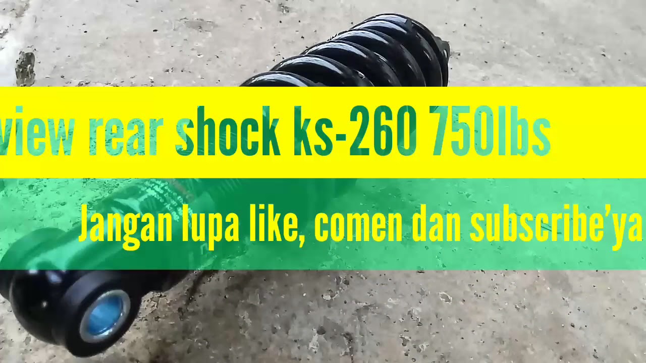Review rear shock spring ks-260 750lbs, instal to my bike united ...