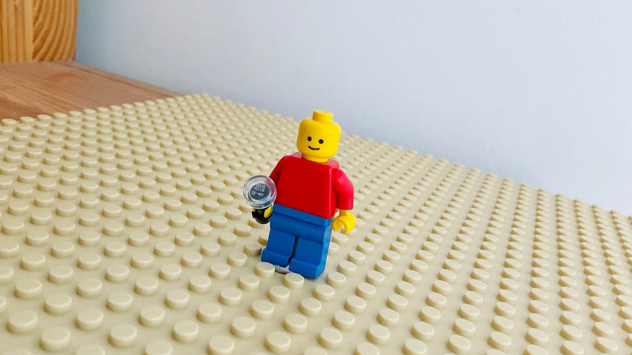 LEGO man gets blinded by the light - YouTube
