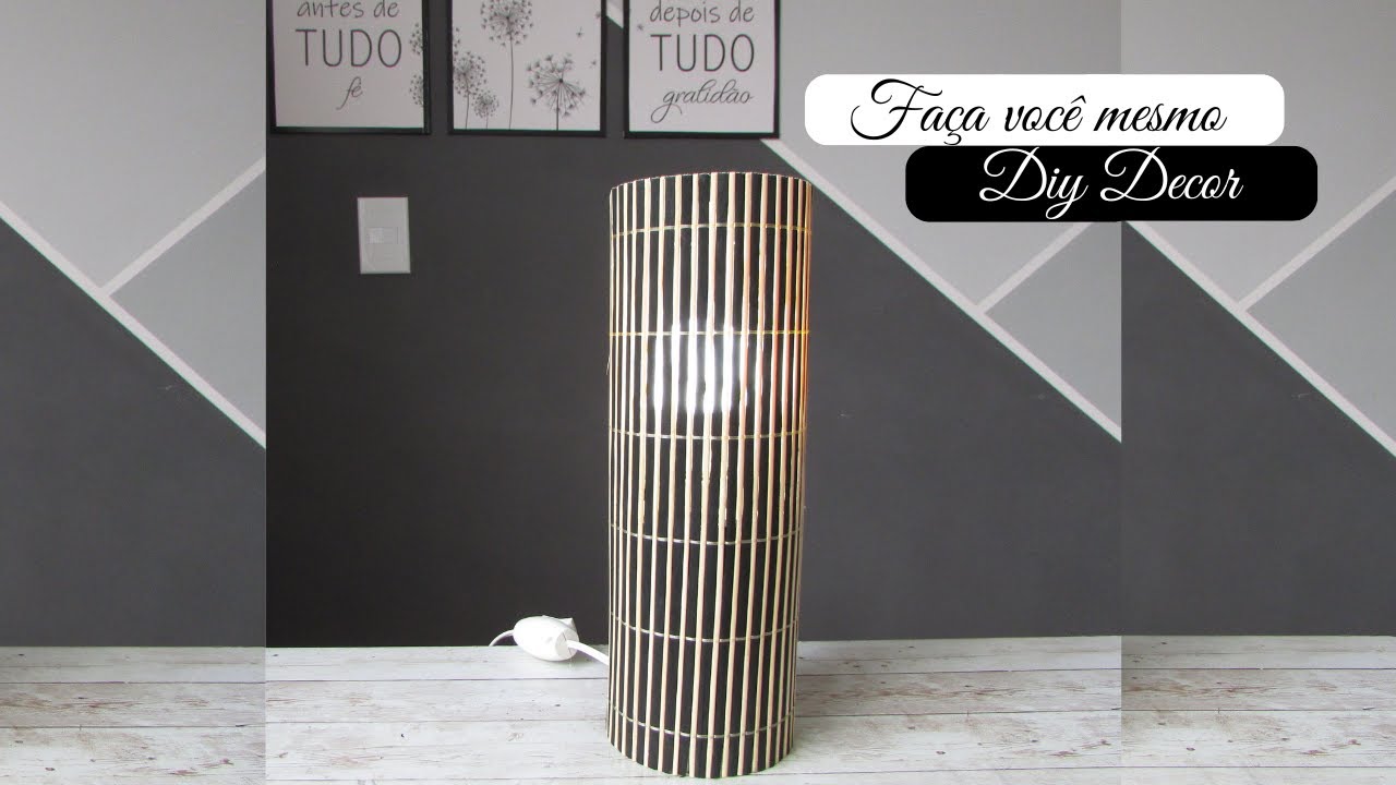 COMO FAZER uma Luminária fácil e barata - Faça você mesmo - DIY Decor ...