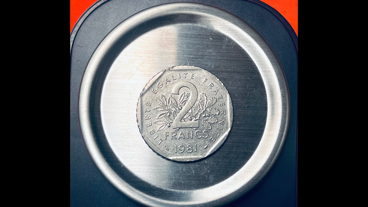 2 Francs Coin France 1981 Rare Silver Version 300 Republique