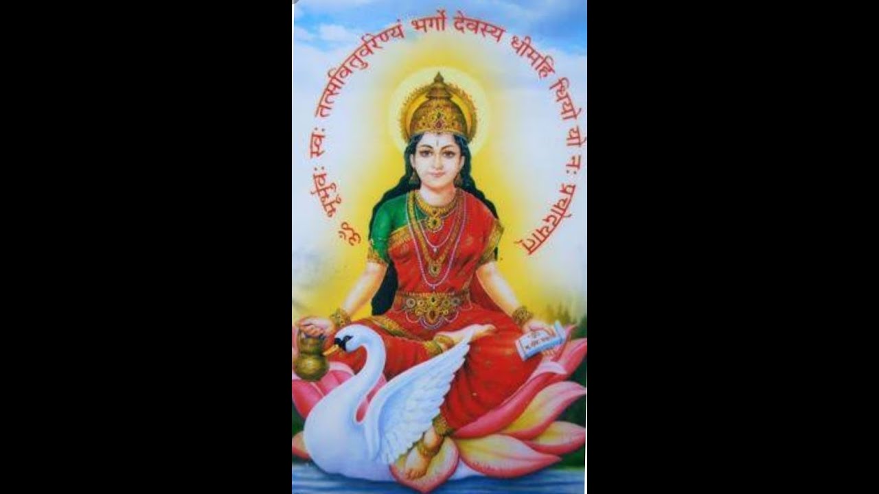 Gayatri Mata, gayatri maa, सुख और समृद्धि देने वाली गायत्री माता।। श्री ...