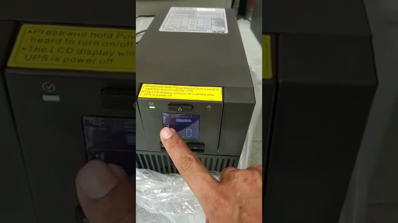 How to On Off APC Easy UPS SRV Model - YouTube